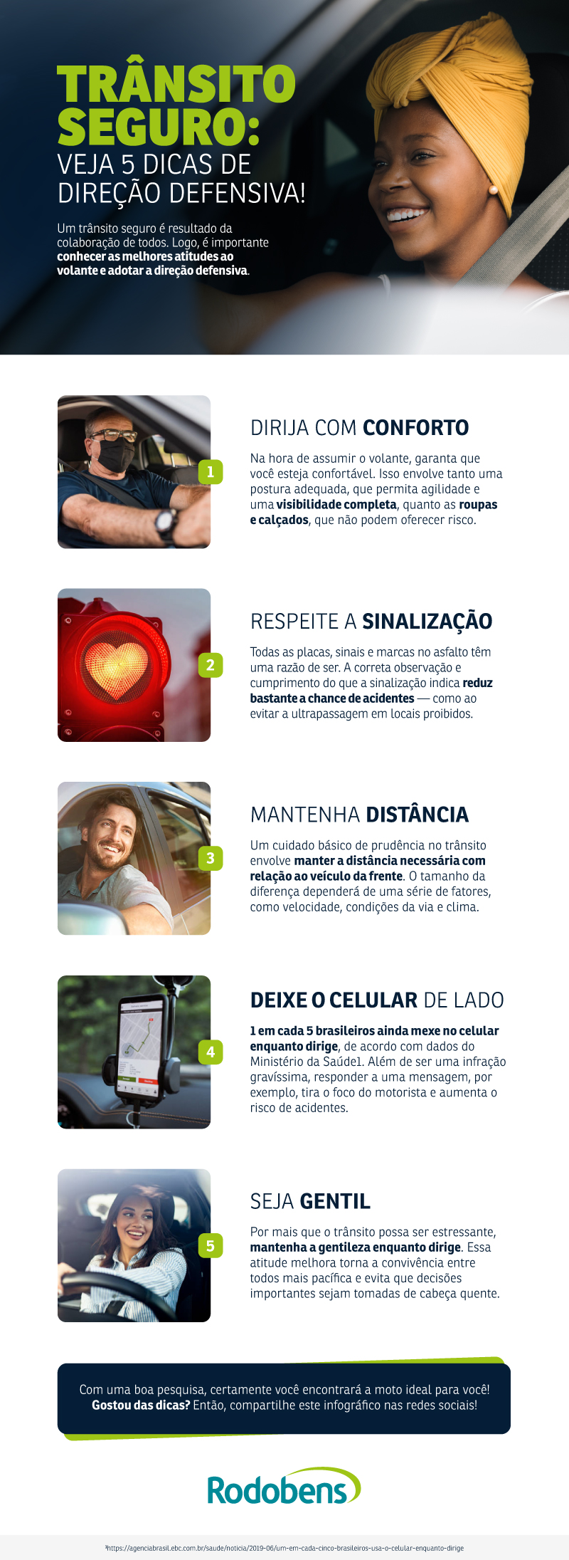 Trânsito seguro: veja 5 dicas de direção defensiva!